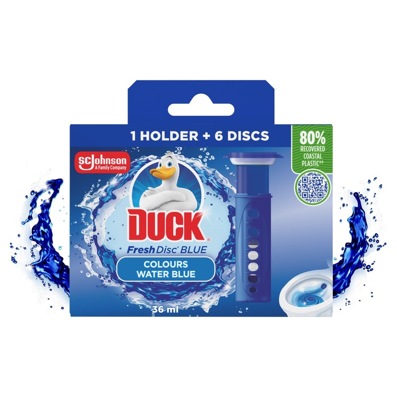 Duck Toilet Fresh Disc Holder Blue - Ocado