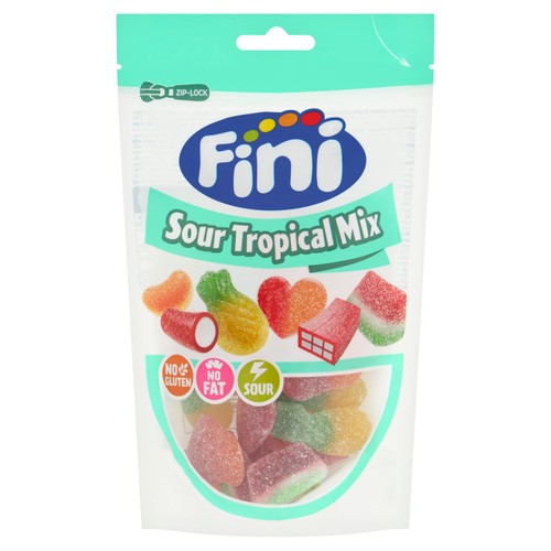 Fini Sour Tropical Mix Assorted Gummy Jellies & Fruit Flavoured Candies - Ocado