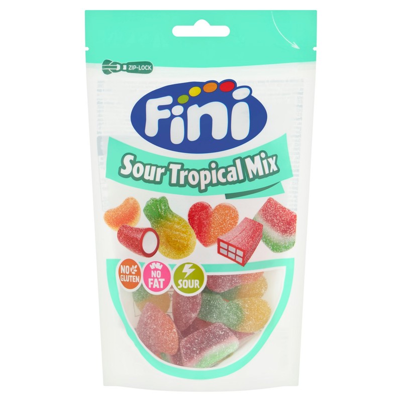 Fini Sour Tropical Mix Assorted Gummy Jellies & Fruit Flavoured Candies ...