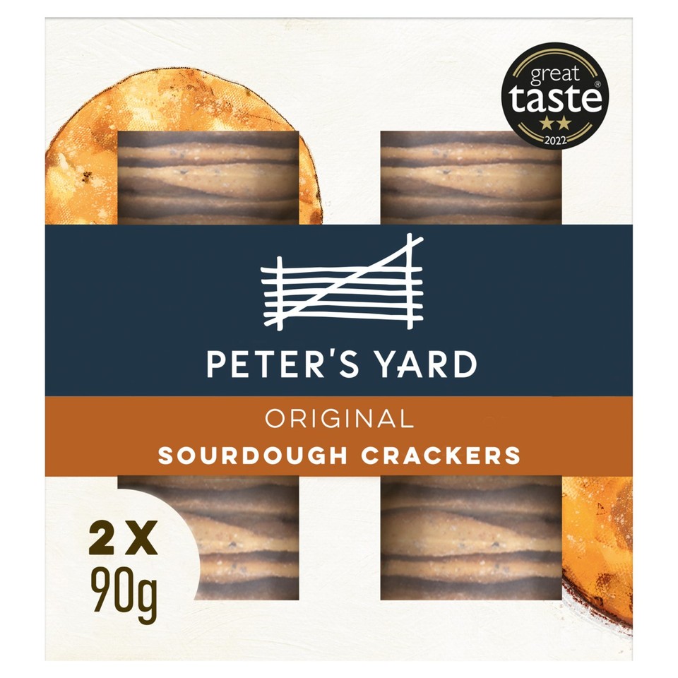 Peter's Yard Original Sourdough Crackers Twin Pack - Ocado