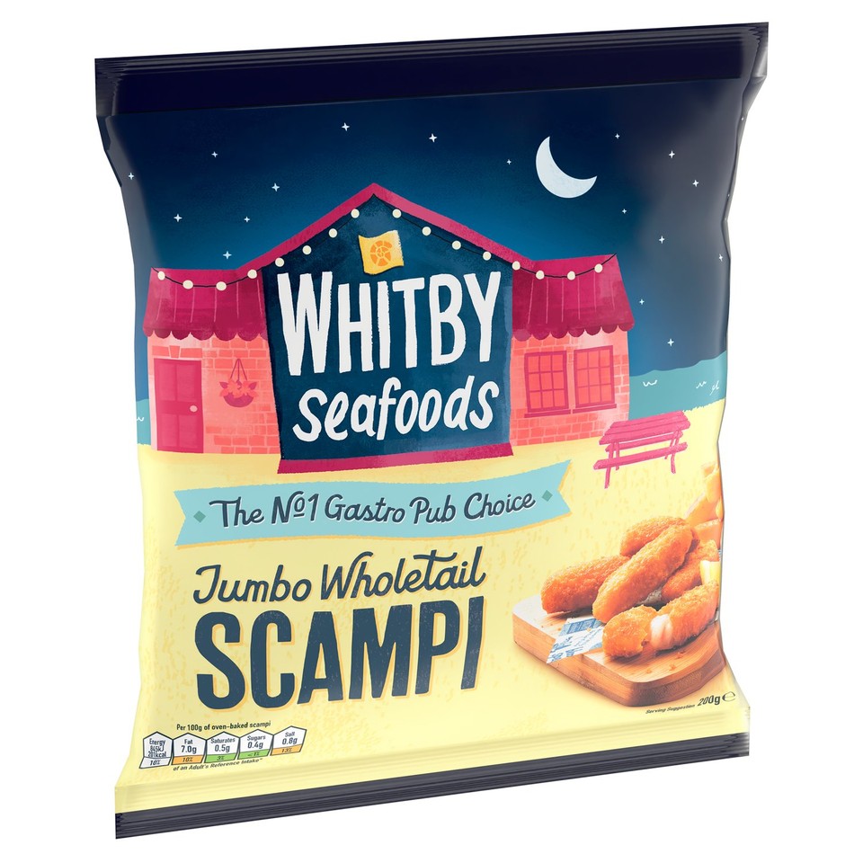 Whitby Seafoods Jumbo Scampi Frozen - Ocado