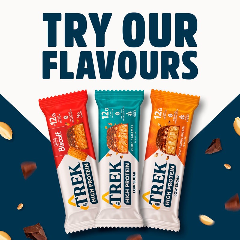 TREK High Protein Low Sugar Choc Peanut Protein Bar - Ocado
