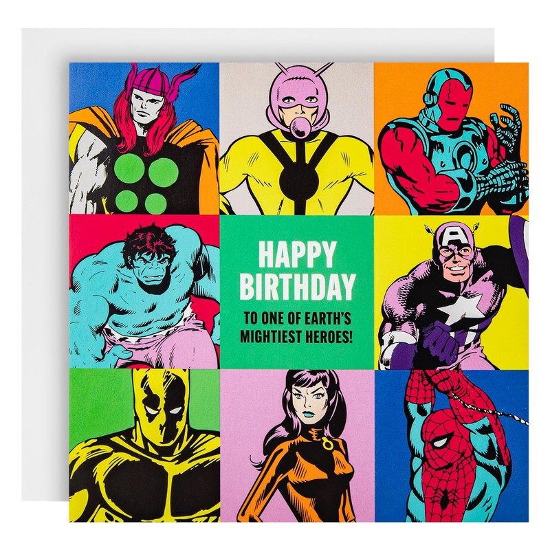 M&S Marvel Avengers Happy Birthday Card - Ocado