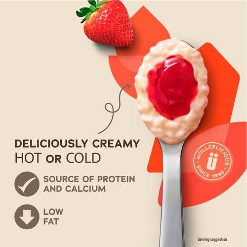Muller Rice Strawberry Low Fat Pudding Dessert - Ocado