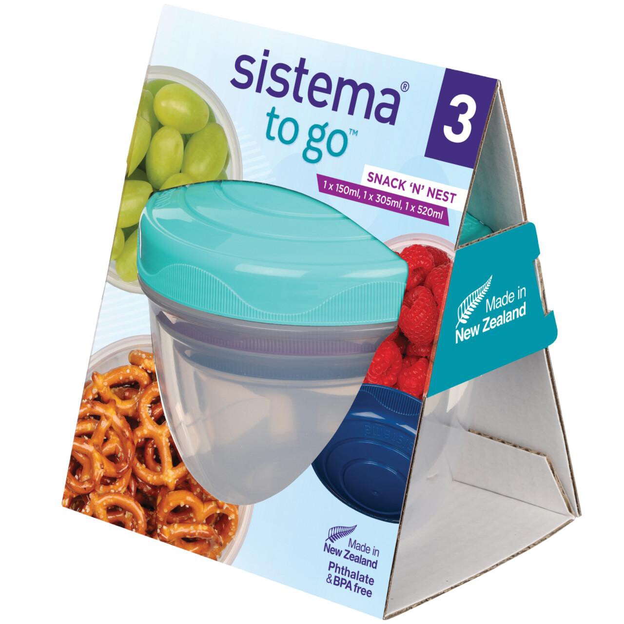 Sistema To Go Snack 'N' Nest Food Storage Containers - Ocado