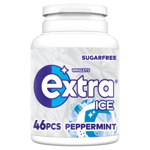 Extra Ice Peppermint Sugarfree Chewing Gum Bottle 46 Pieces - Ocado
