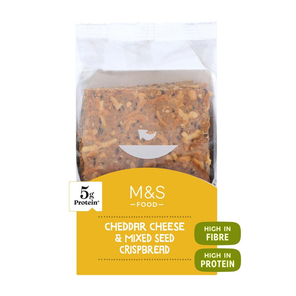 M&S Cheddar Cheese & Mixed Seed Crispbread - Ocado