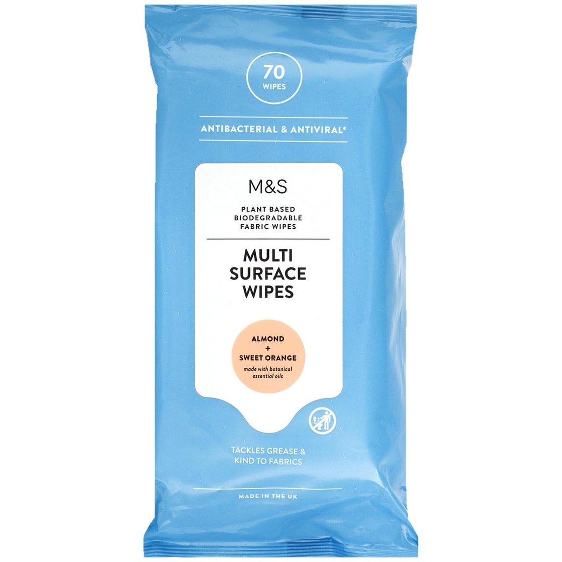 M&S Antibacterial & Antiviral Surface Wipes - Ocado