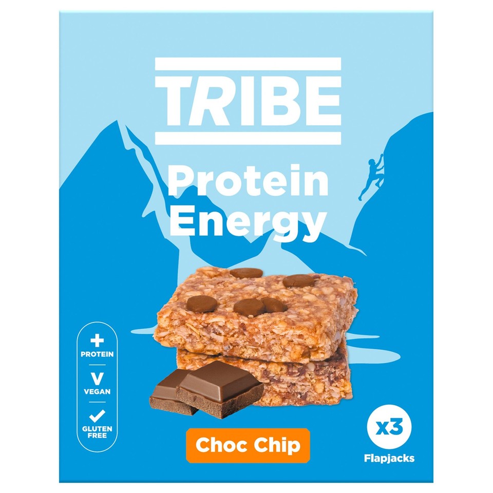 TRIBE Protein Energy Flapjack - Choc Chip - Ocado