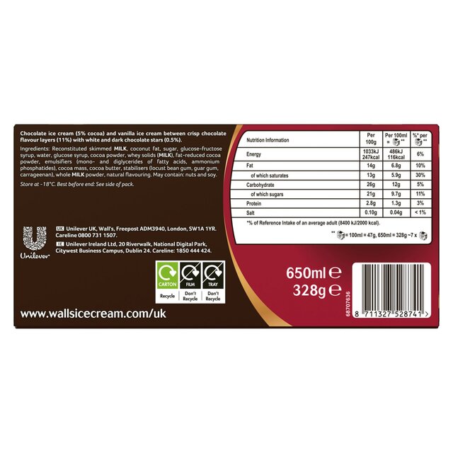 Viennetta Chocolate Yule Log | Ocado Viennetta Chocolate Yule Log | Ocado